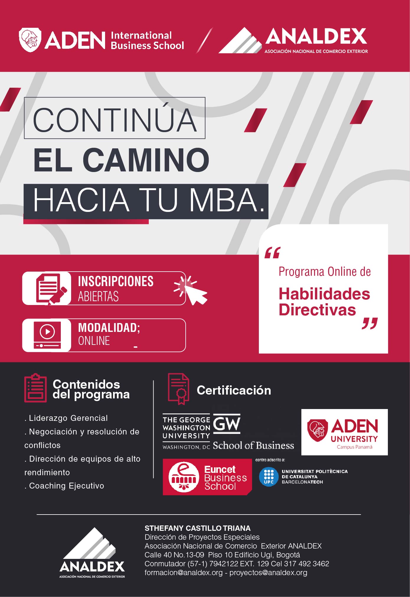 Potencie sus conocimientos a través de la formación gerencial de ...